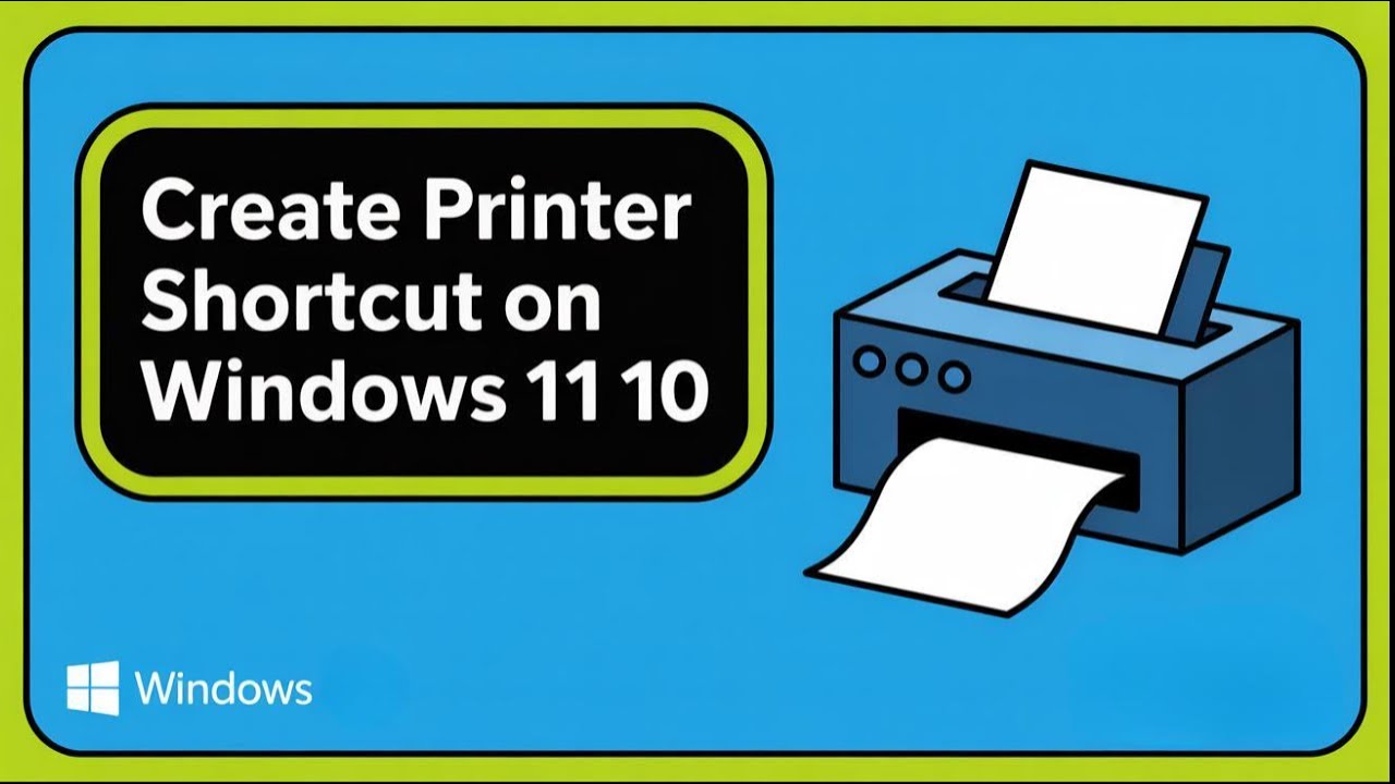 Create a Printer Shortcut on Windows 11/10 for Faster Access! - YouTube
