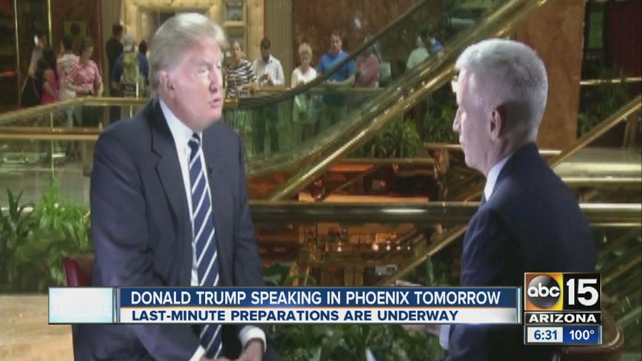 Donald Trump in Phoenix Saturday - YouTube