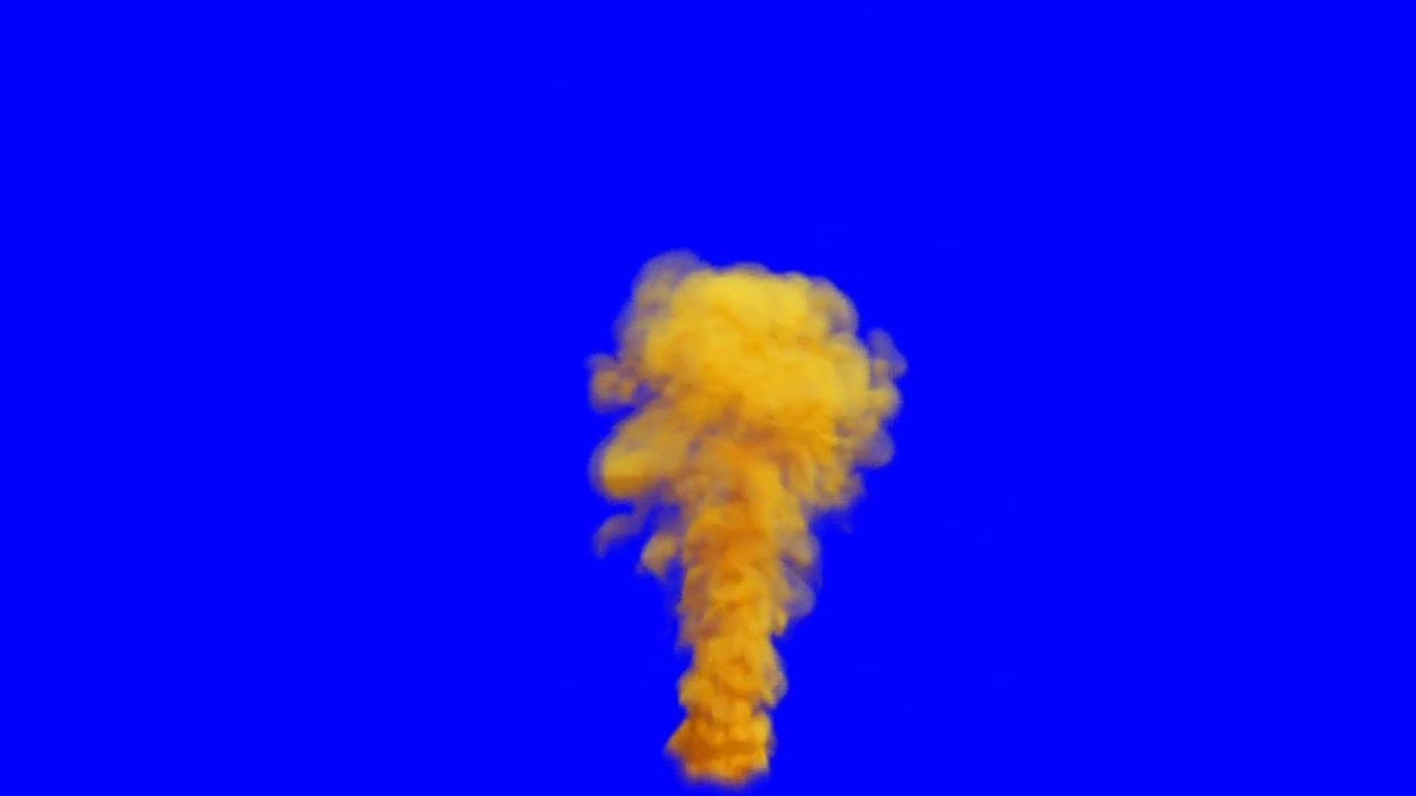 Distintas explosiones de humo de diferentes colores Pantalla azul ...