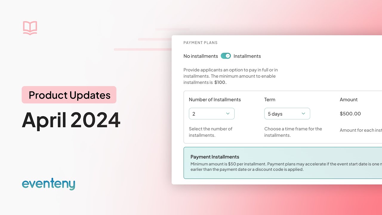 What's New in Eventeny | April 2024 - YouTube