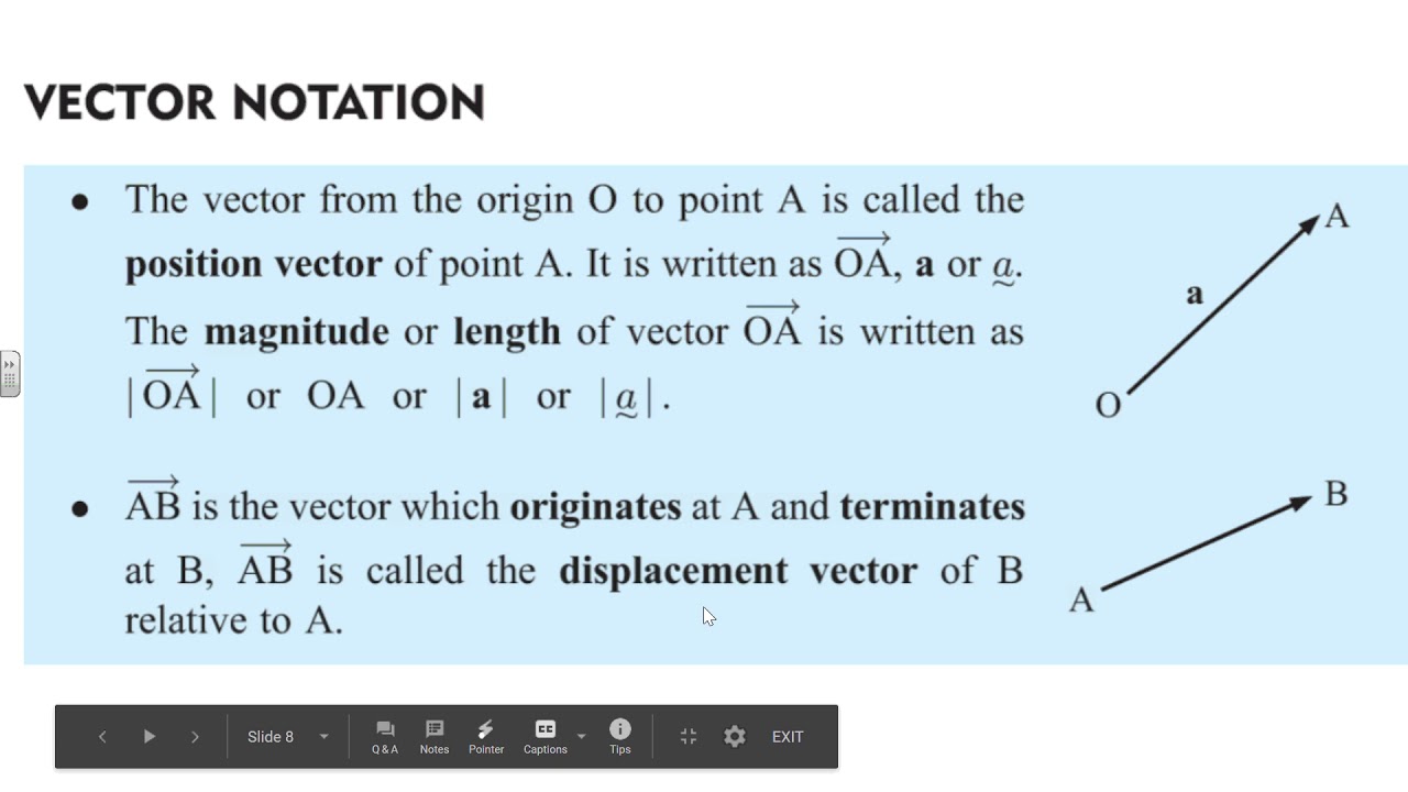 IB Math AA HL 12A Vectors and Scalars - YouTube