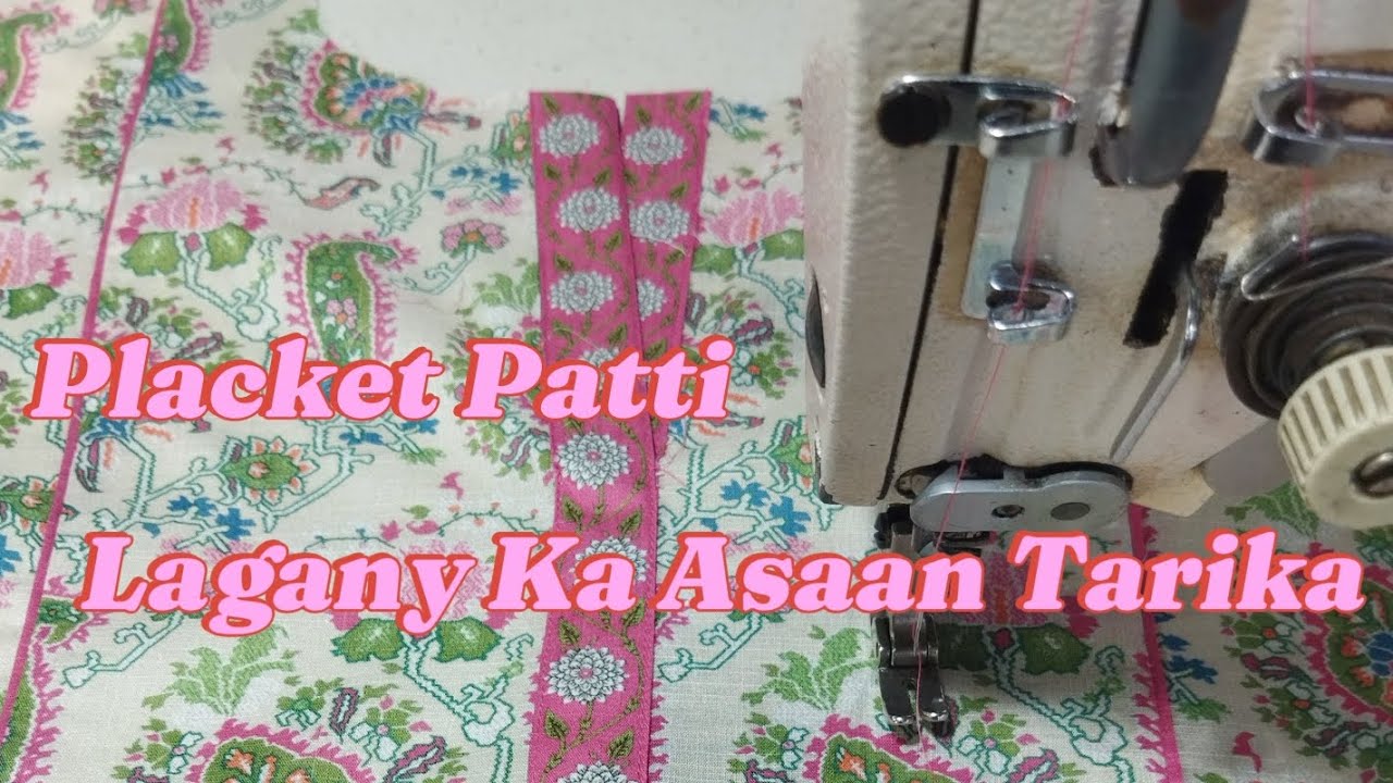 How To Attach Placket Patti with 3 lups. #t4tailor #sewing # ...