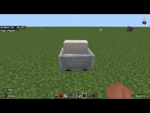 Minecraft how to make a working seat - YouTube
