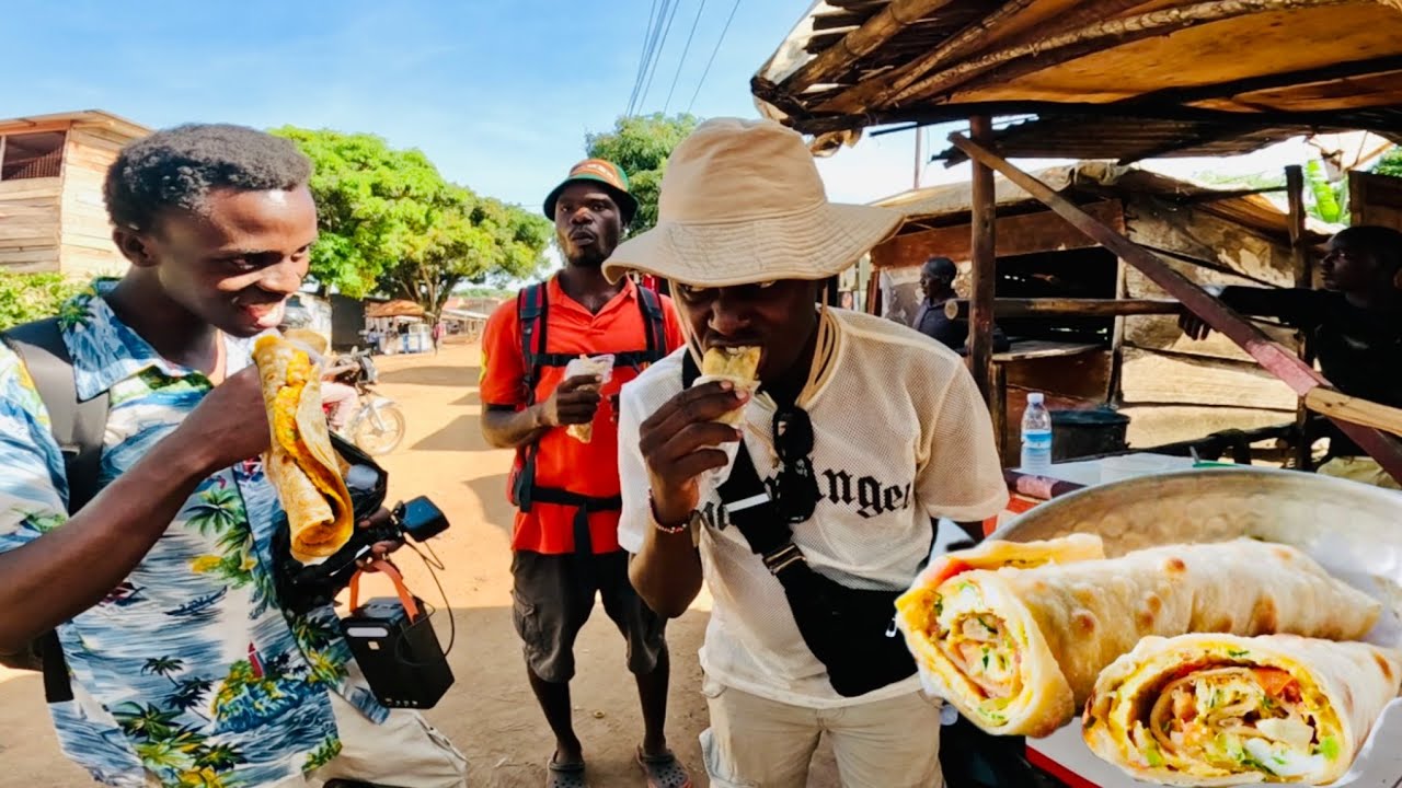 Kenyan trying Ugandan street food rolex village lifestyle in Uganda 🇺🇬 ...