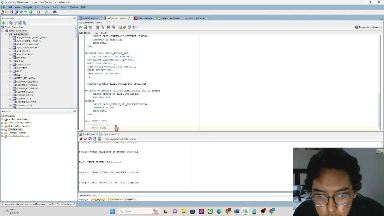 Pemrograman PL/SQL Oracle - Trigger - YouTube