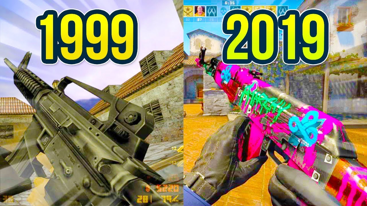 Evolution of Counter Strike on Inferno Map 1999 - 2019 - YouTube