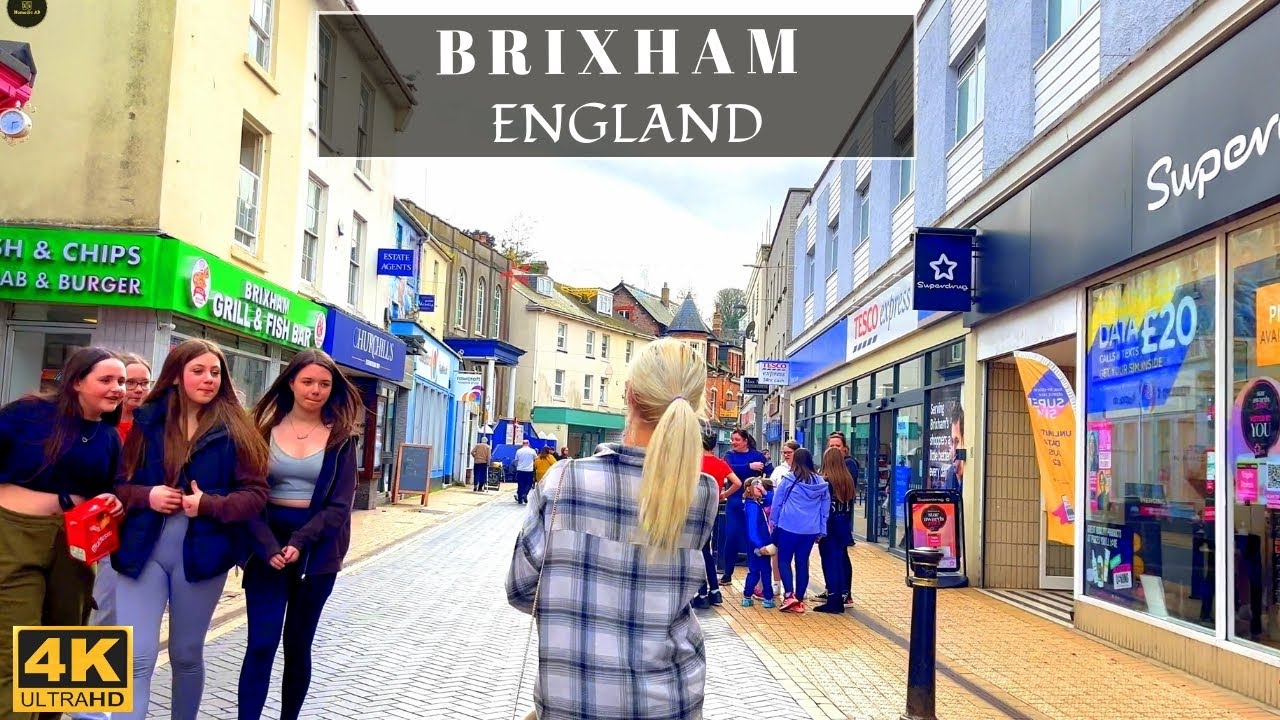 England : [4K] Walk | Brixham | Coastal Town in the Borough of Torbay ...