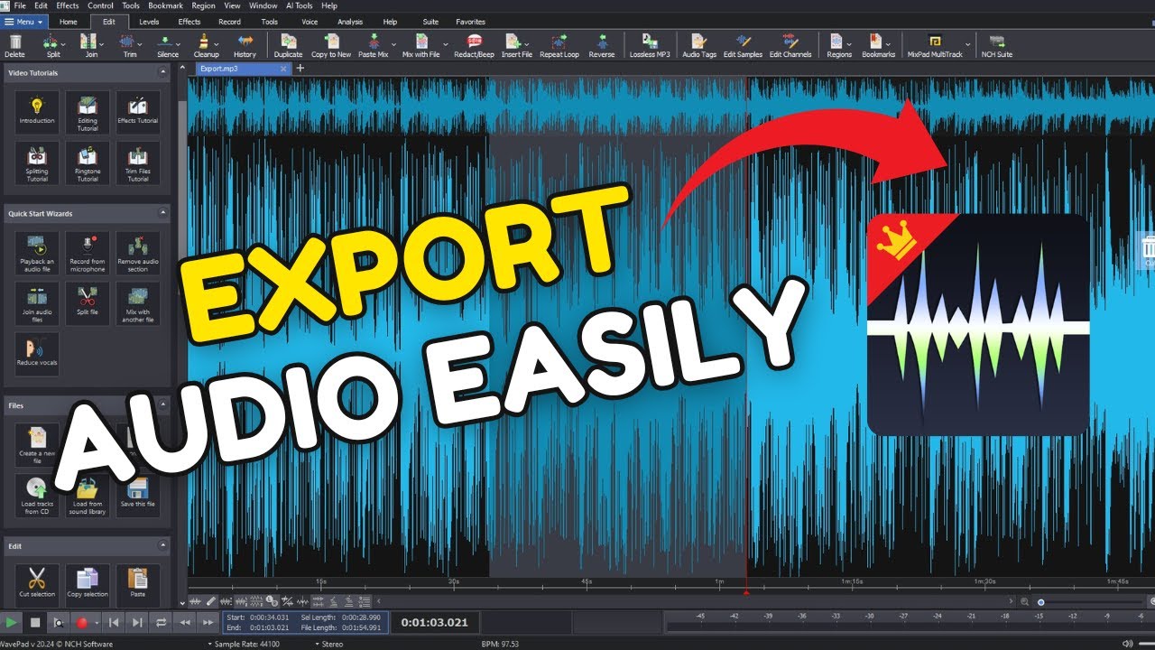 How to Export Audio From WavePad 2025? - YouTube