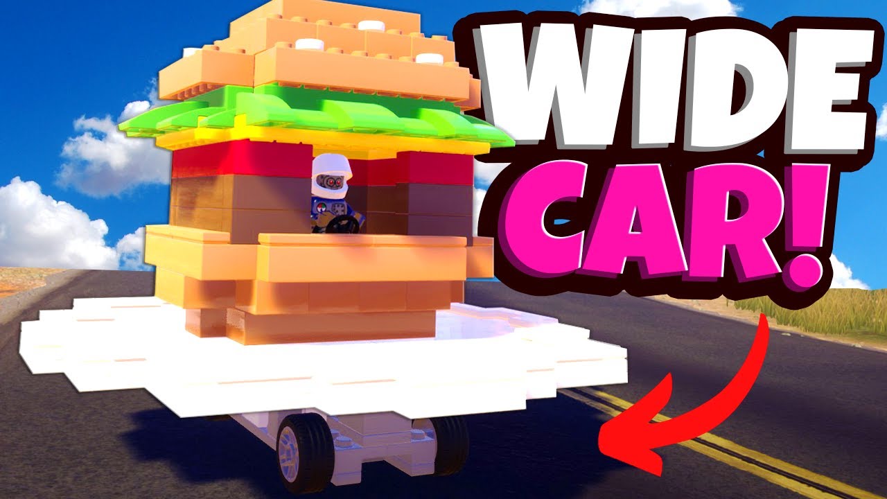 I Built the WIDEST BURGER CAR to Block Cars in Lego 2K Drive! - YouTube