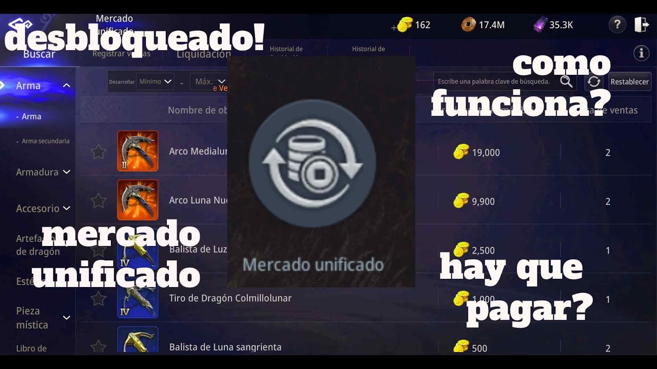 MIR4 ROGUE MERCADO UNIFICADO! - YouTube