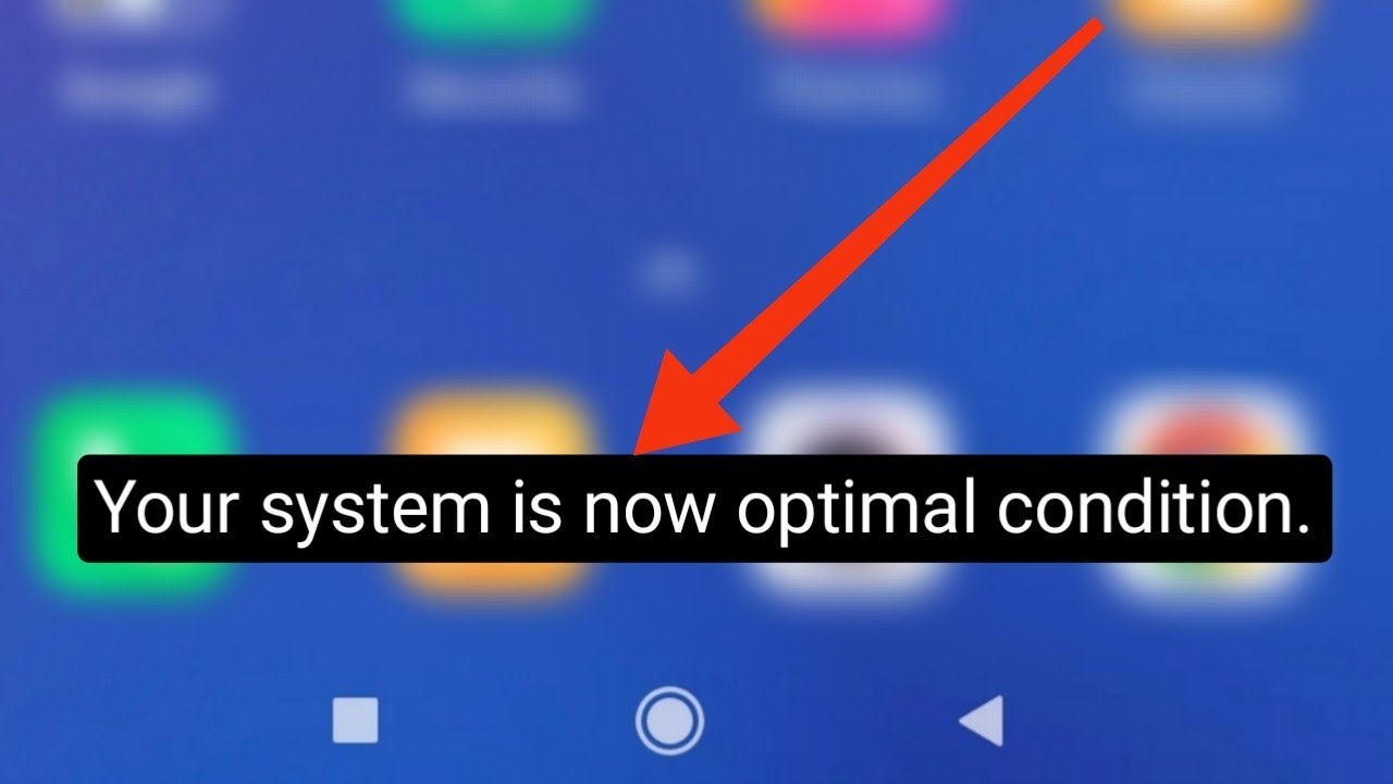 How To Remove Your System Is Now In Optimal Condition Problem In Redmi ...