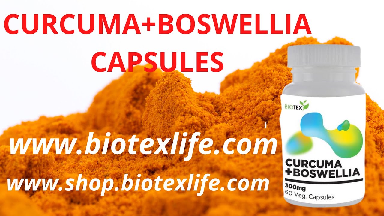 CURCUMA+BOSWELLIA CAPSULES #Biotex #CurcumaLona #TurmericExtract # ...