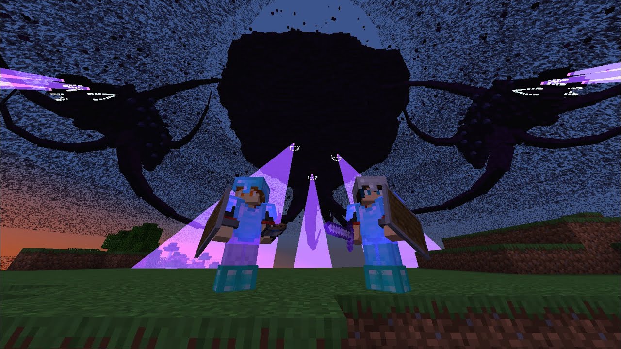 Fighting the Wither Storm in Minecraft | Witherstorm pt.1 - YouTube