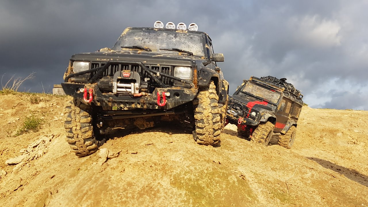 RC Cars - Off-road driving with friends. Sand hills and canyons - YouTube