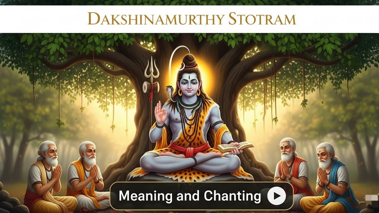 Dakshinamurthy Stotram | Lord Shiva as the Divine Guru | Powerful ...