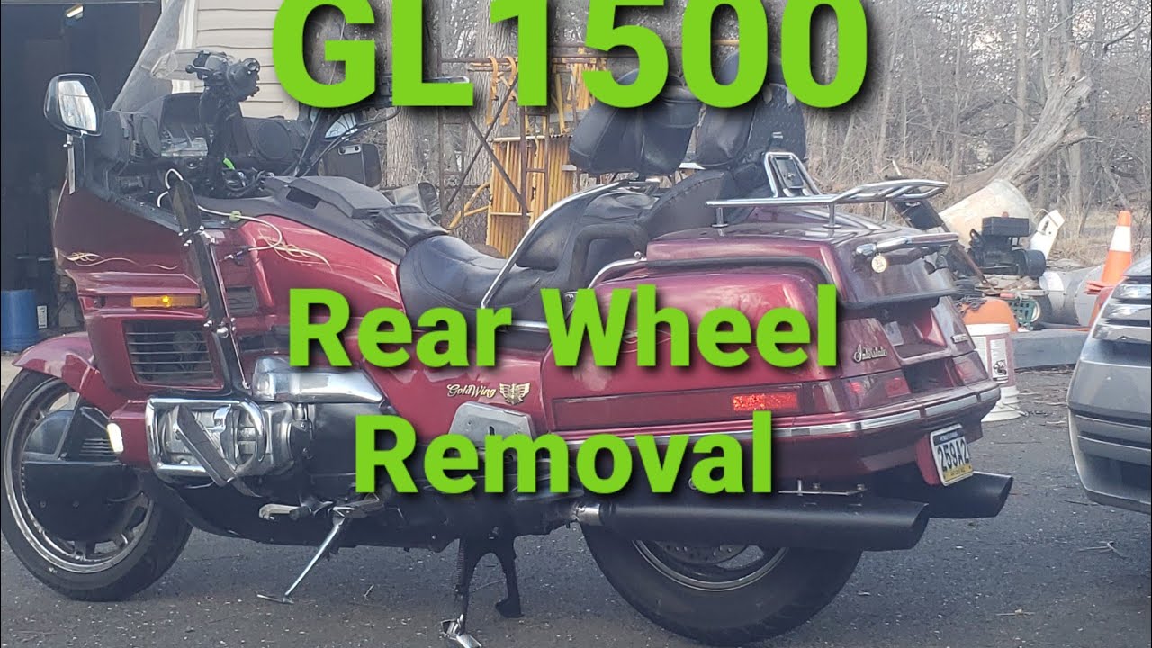 GL1500 Rear Wheel Removal - YouTube