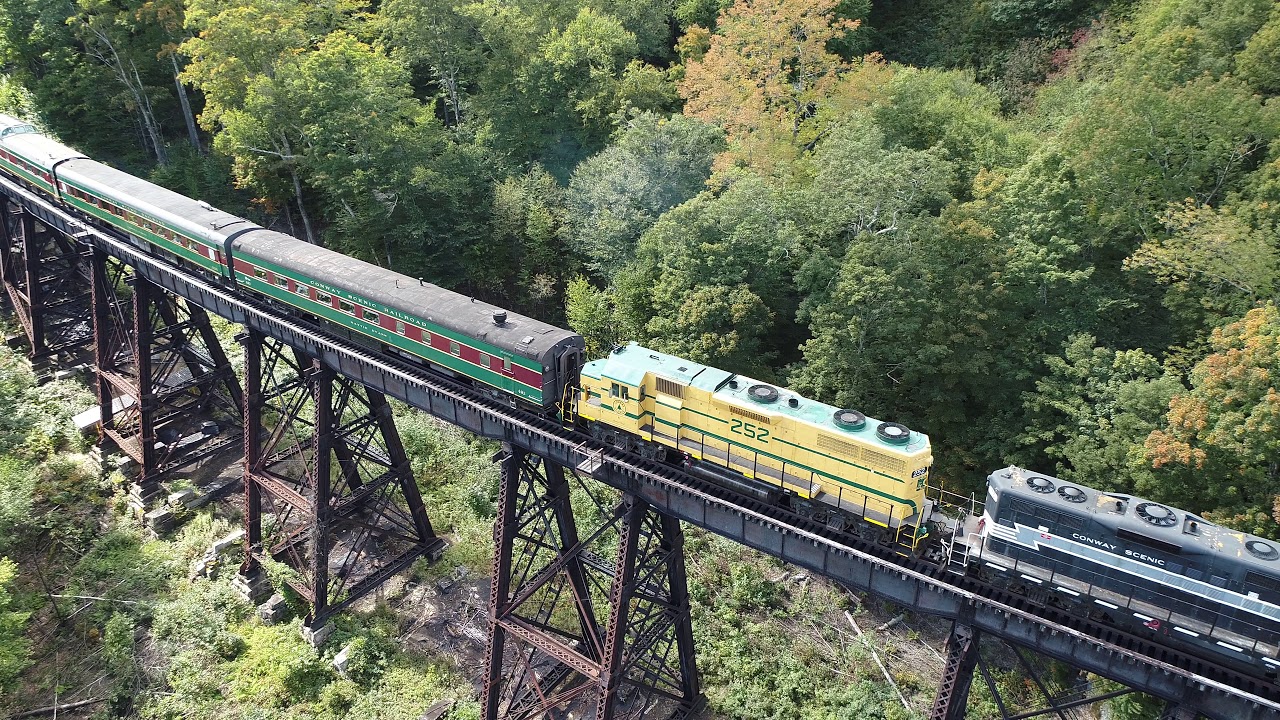 Frankenstein Trestle, Crawford Notch Train - YouTube