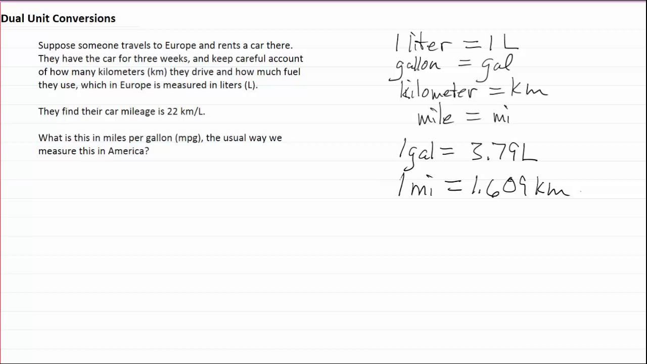 Dual Unit Conversion in Physics - YouTube