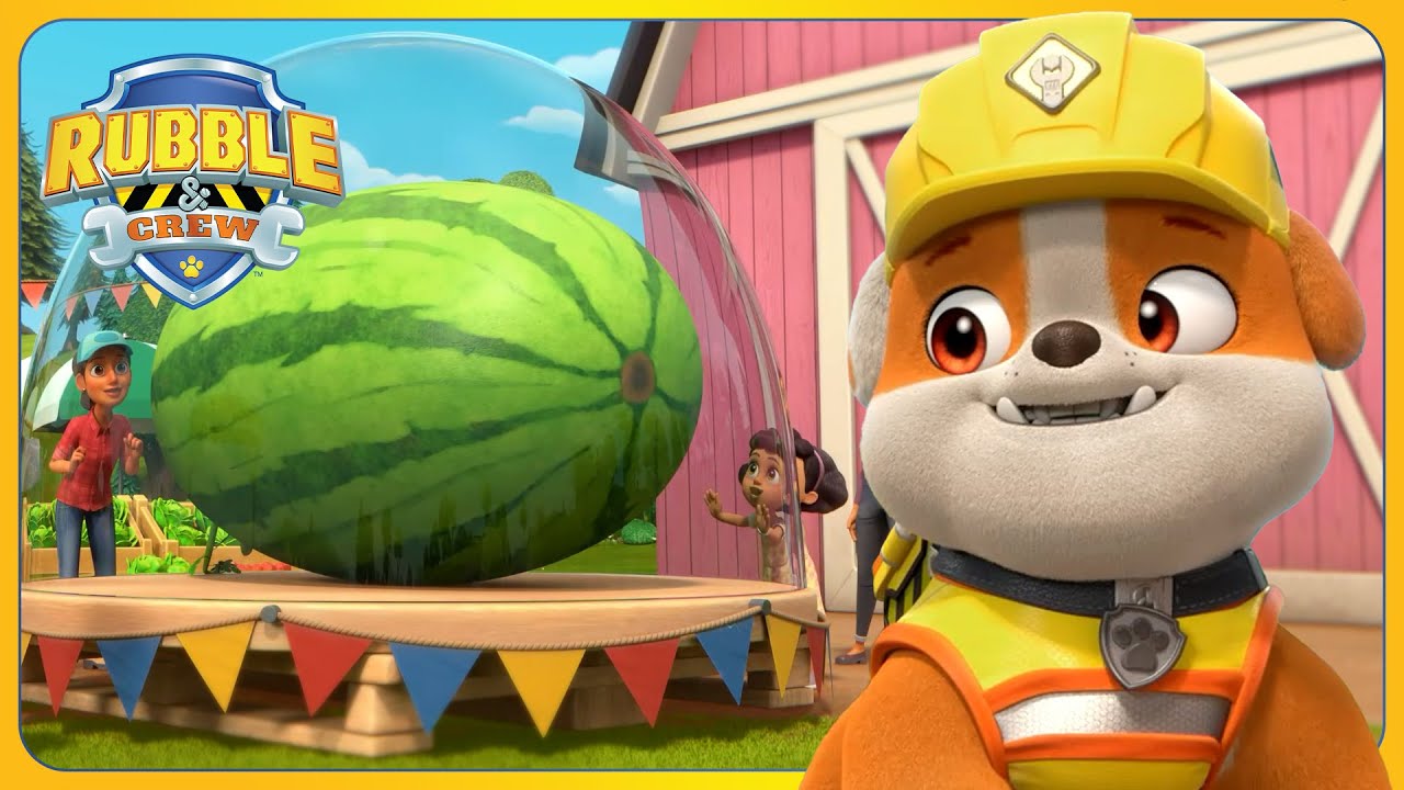 Rubble Saves a Watermelon 🍉| Rubble and Crew | Cartoons for Kids - YouTube
