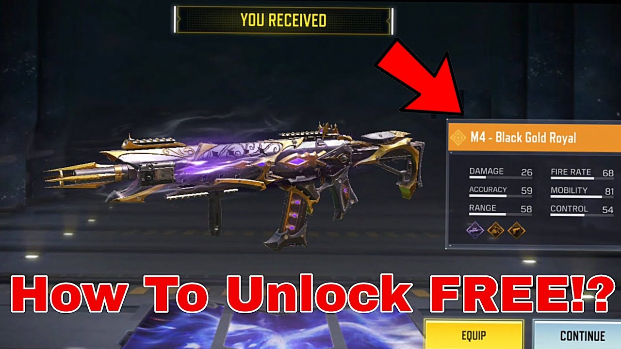 *FREE* HOW To Unlock M4 Black Gold Royal in CODM 2024 - YouTube