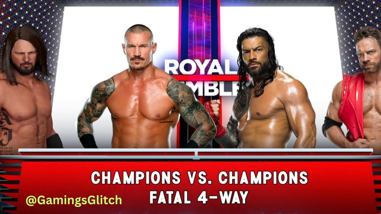 Royal Rumble Fatal Four-Way Match for undisputed Championship | Fatal ...