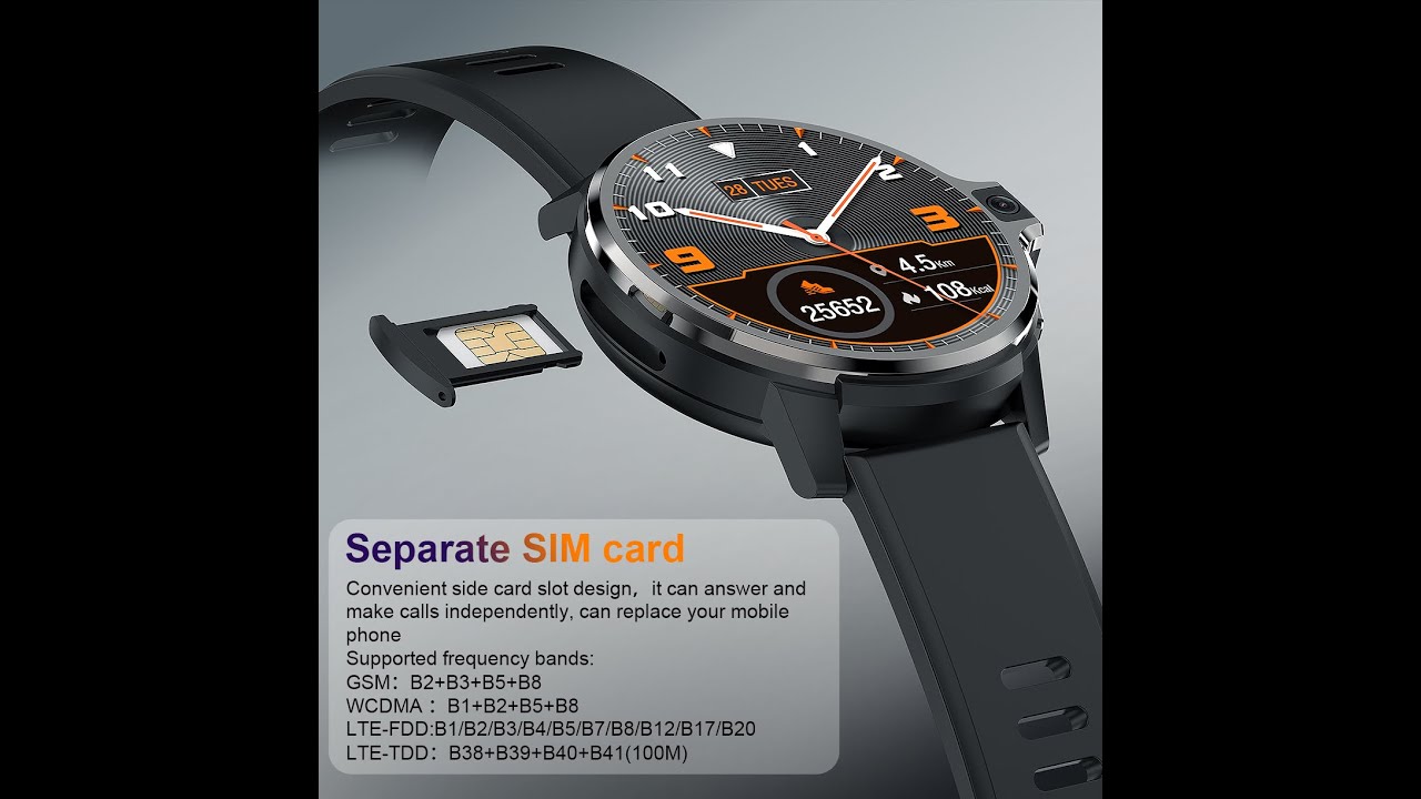 Android 4G Smartwatch - DM30 - YouTube