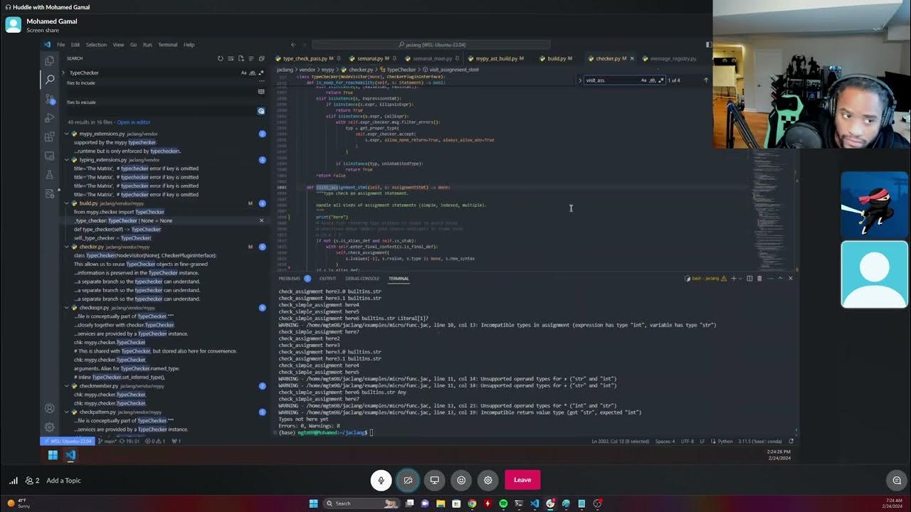 Jac Hack Session Deconstructing Mypy for it's Static Analysis Info - YouTube