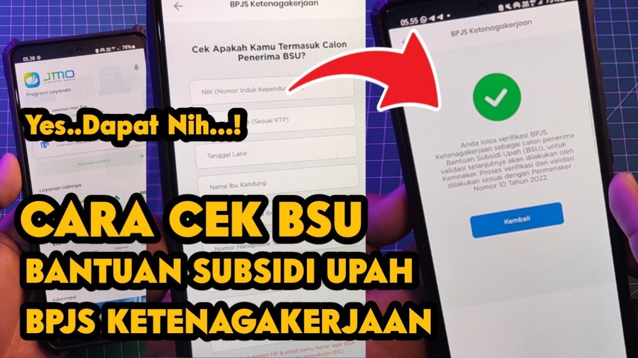 CARA CEK BSU BANTUAN SUBSIDI UPAH BPJS KETENAGAKERJAAN TAHUN 2025! YUK ...