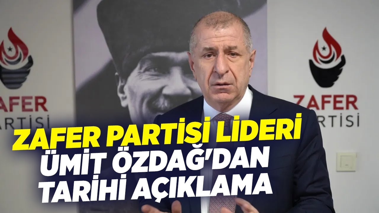 Zafer Partisi Lideri Ümit Özdağ'dan Tarihi Açıklama | KRT Habrr - YouTube