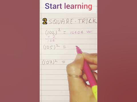 New easy square trick quick 👍🔥 #educational #mathmatic #viral #shorts # ...