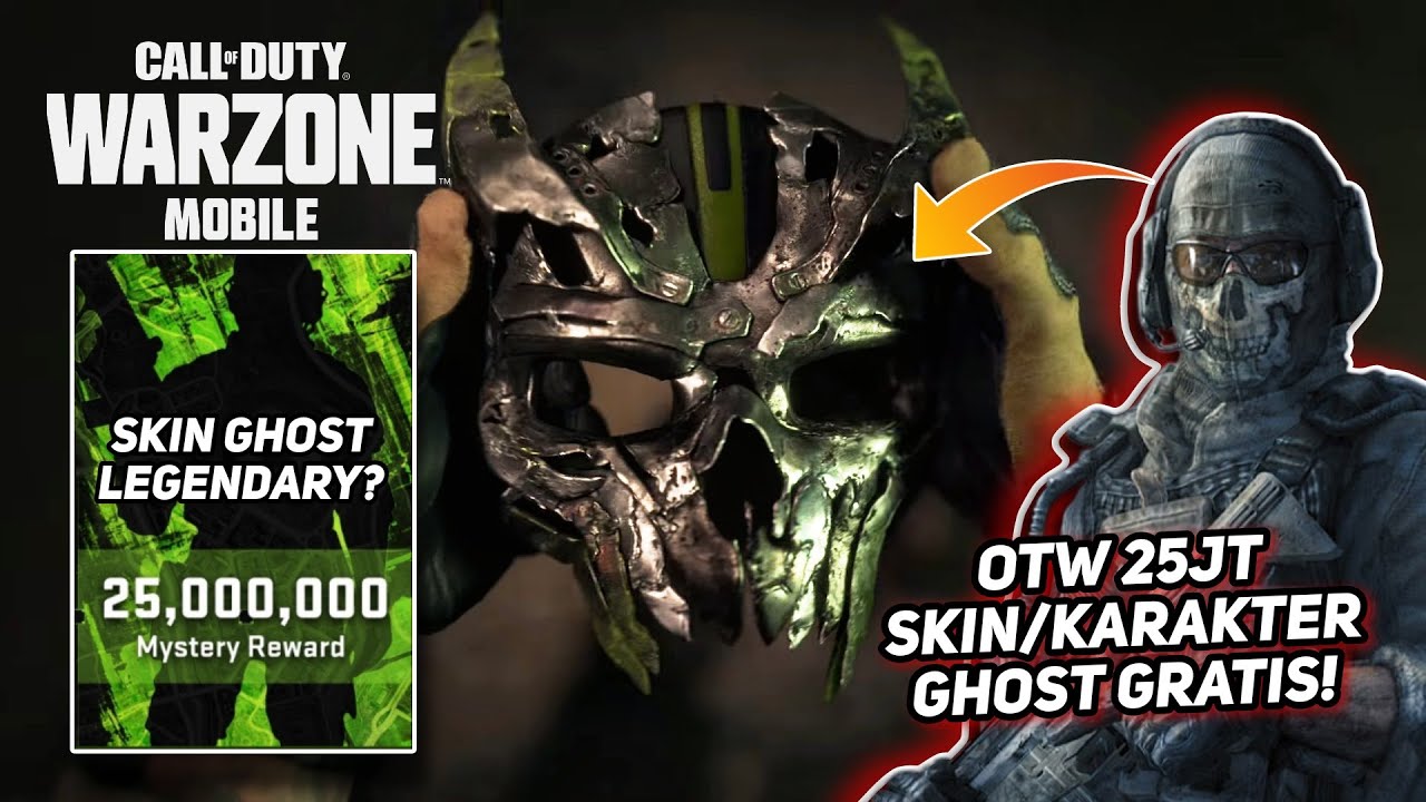 BOCORAN HADIAH SKIN GHOST GRATIS COD WARZONE MOBILE 25 JUTA PRA ...