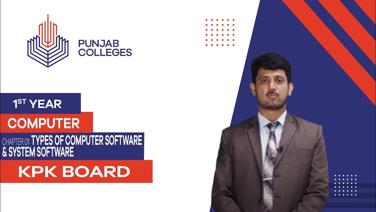 PGC lectures-Inter Part 1-KPK Board-Computer-Chapter 1-Types of Computer Software & System ...