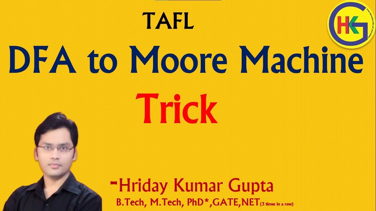 Moore Machine -Example-1 | DFA to Moore - YouTube