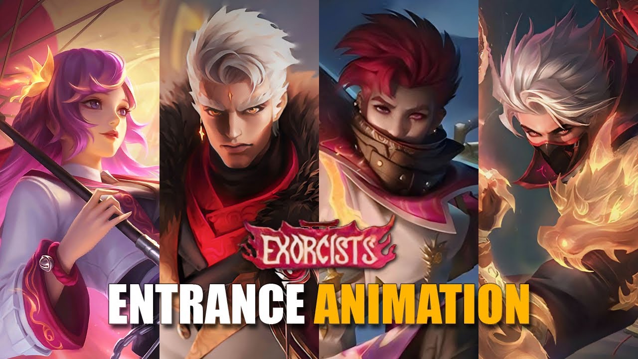 ALL EXORCISTS SKIN ENTRANCE ANIMATION 2024 • MOBILE LEGENDS - YouTube