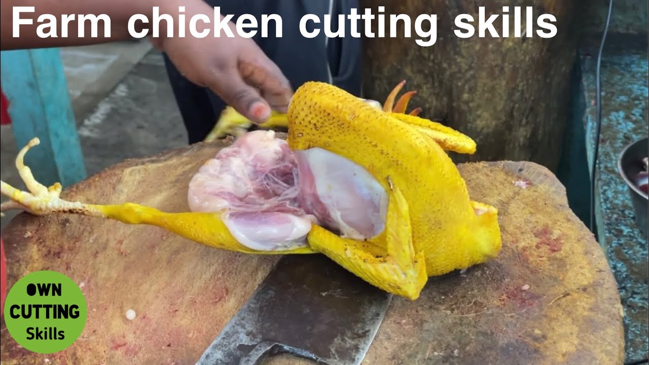 Farm chicken cutting skills | amazing chicken cutting skills | own ...