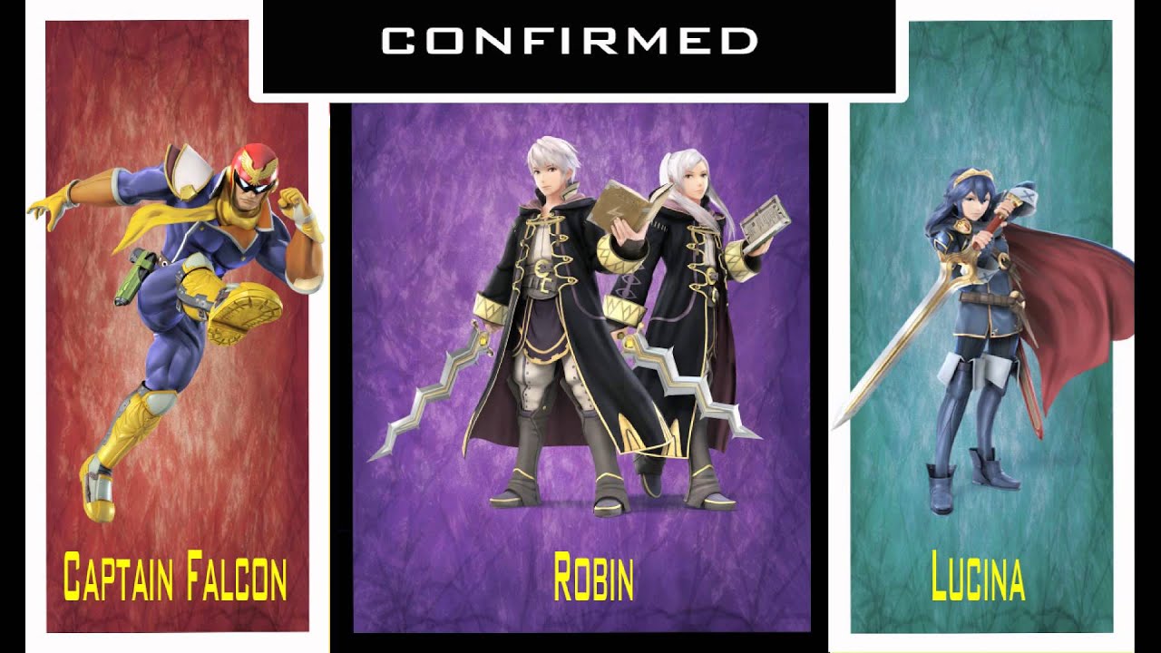 SSB4 // CONFIRMED (Robin + Lucina + Falcon) - YouTube