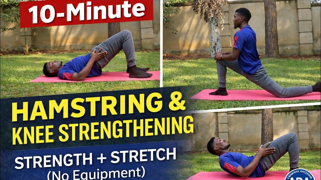 10-Minute Hamstring & Knee Strengthening | Strength + Stretch At Home ...