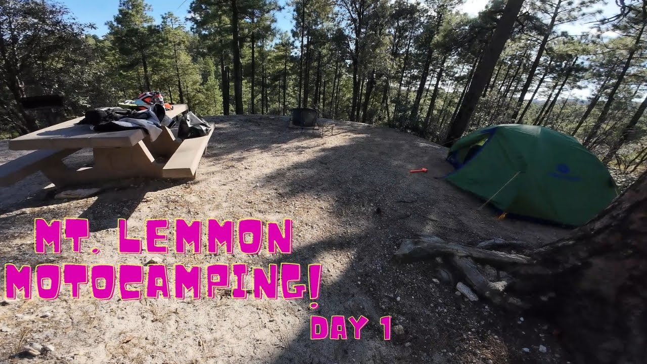 Mt Lemmon Motocamping Trip Day 1 - YouTube