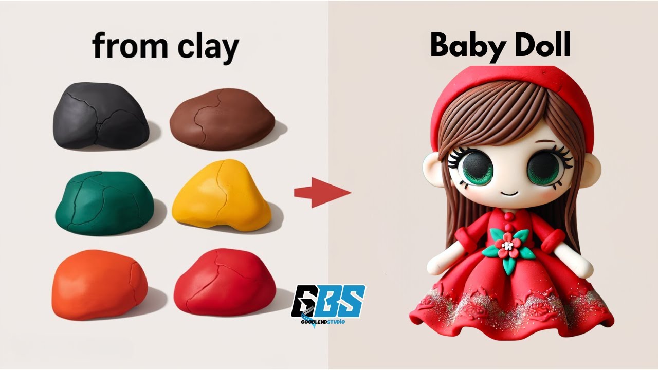 Baby Doll Without Air Dry Clay | Clay Art and Crafts Clay Modeling ...
