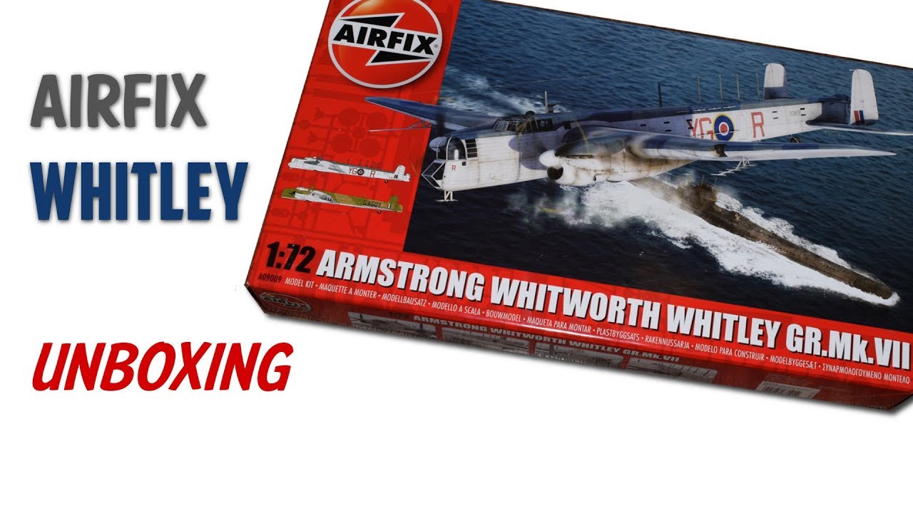 Airfix Armstrong Whitworth Whitley GR. MK.VII - 1/72 Plastic Scale ...