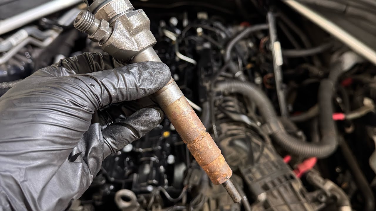 How to remove a seized diesel injector no special tools needed. - YouTube