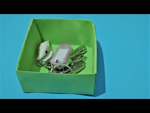 ORİGAMİ KAĞIT KATLAMA BASİT KUTU YAPIMI