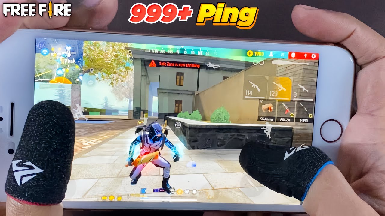 Handcam Solo Vs Squad FF🔥 High Ping But Booyah😳 #freefire #bizeegamer # ...