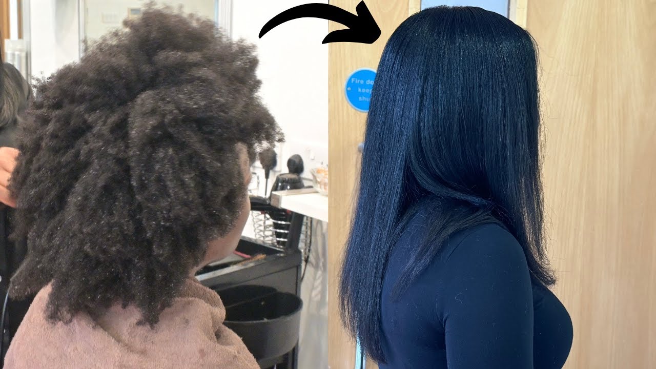 Watch Me Get My First Silk Press On My 4c Natural Hair Getting My