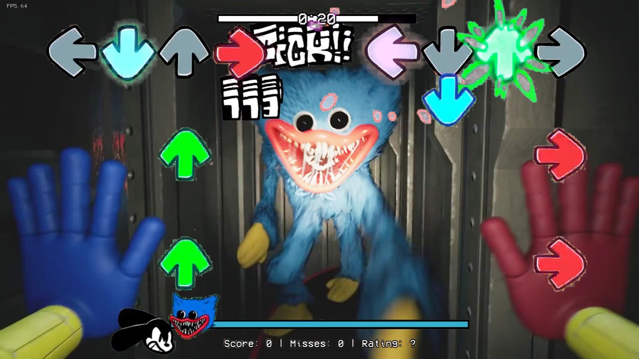 Rabbit's Luck fnf be like in Poppy Playtime || FNF Huggy Wuggy Vs ...