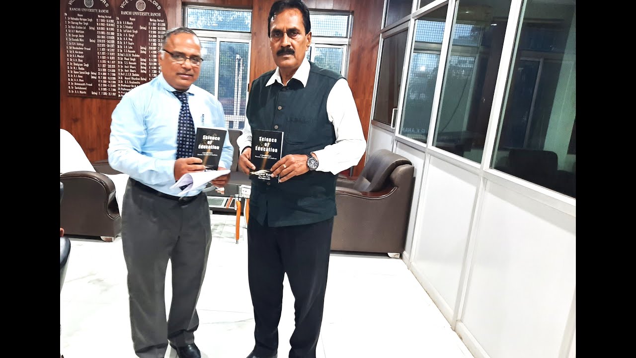 Hon.VC of Ranchi University Dr. Ajit Kumar Sinha released the book ...