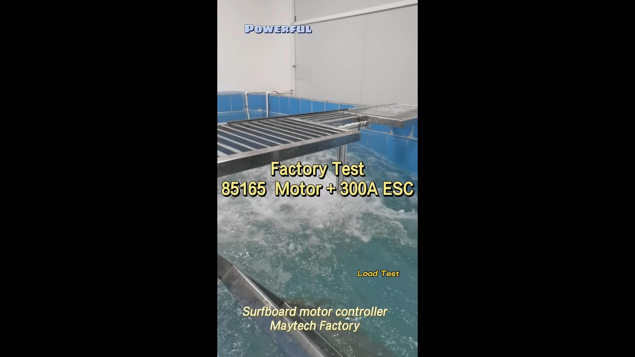 Factory Testing 300A ESC 85165 Motor Underwater Testing - YouTube