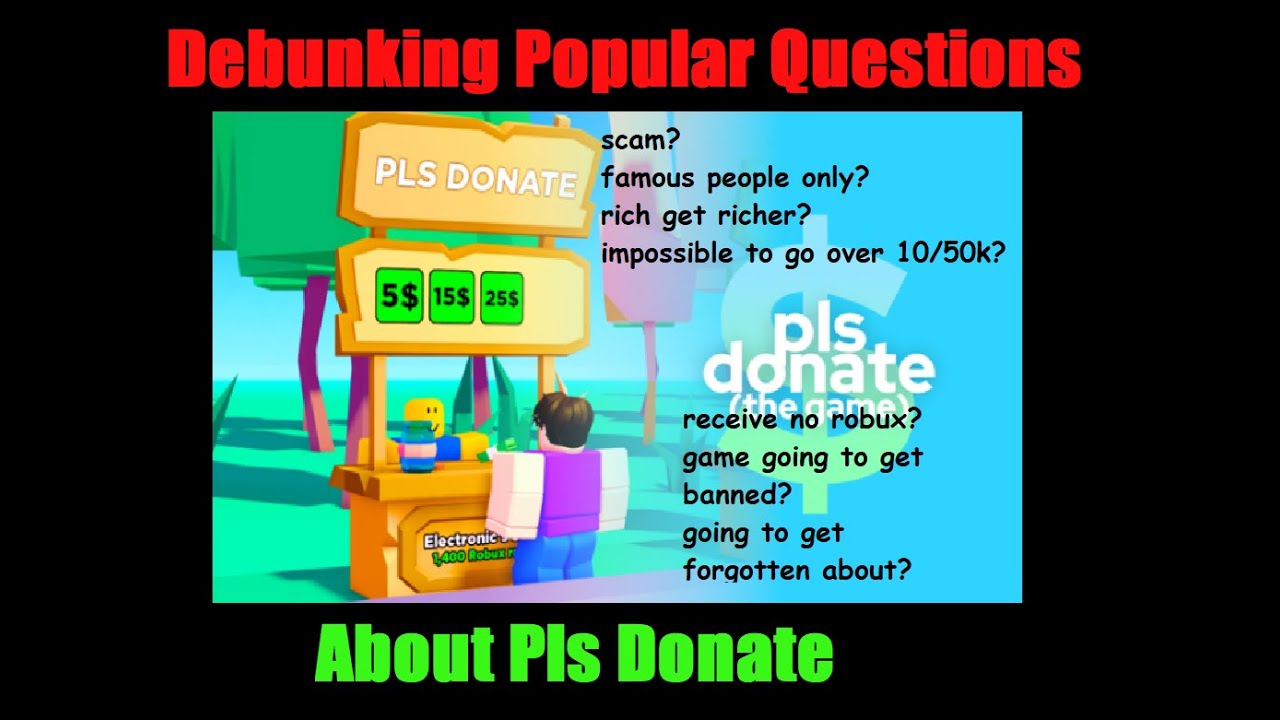 Let's Talk About Pls Donate - Is this a scam? - YouTube