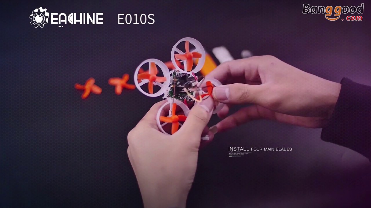 Eachine E010S 65mm Micro FPV Racing Quadcopter - YouTube