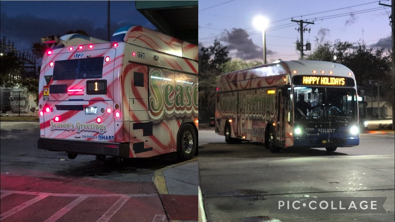 Hart bus #1720 on Route 1 arriving at UATC - YouTube